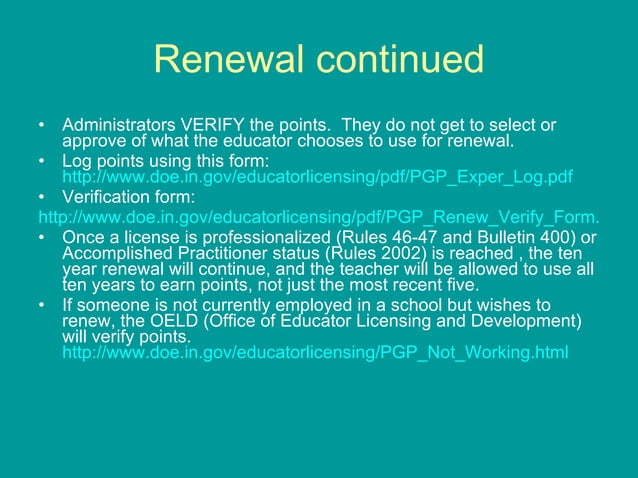 UPDATED: Teacher Licensing | PPT