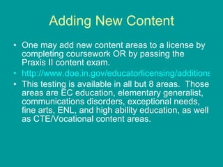 UPDATED: Teacher Licensing | PPT