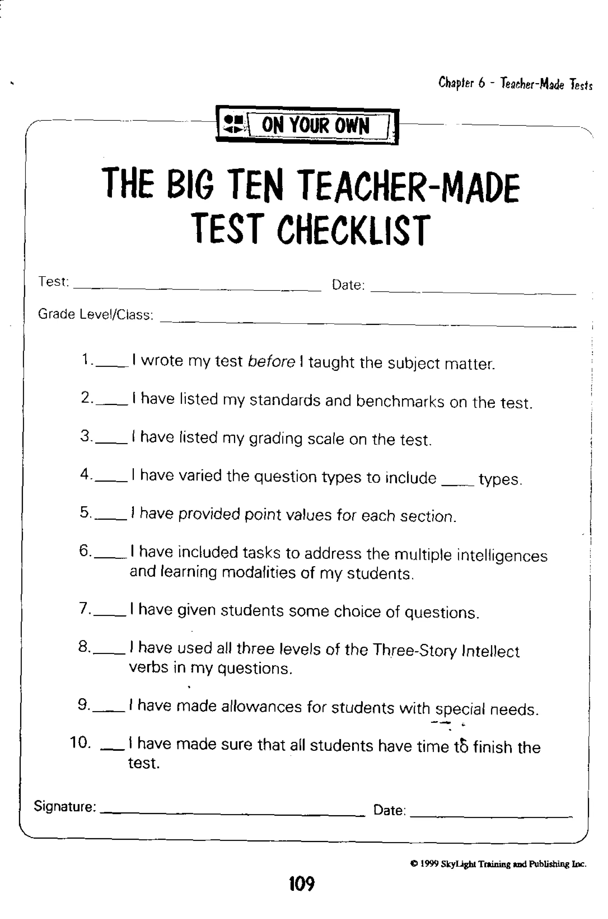 Teacher made tests | PDF