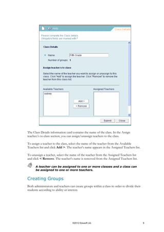 Teacher management system guide | PDF