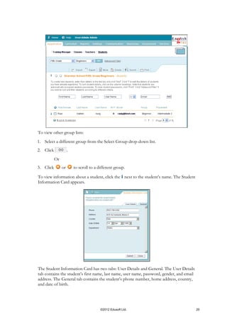 Teacher management system guide | PDF