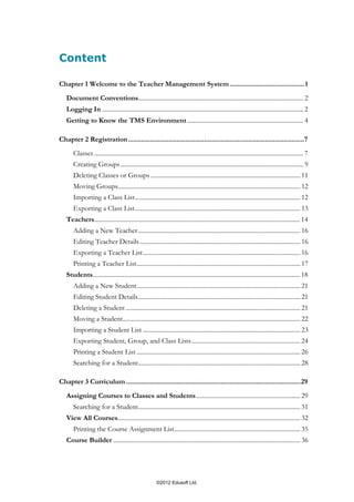 Teacher management system guide | PDF