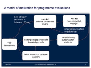 Measuring teacher motivation: a scale and findings from northern ...
