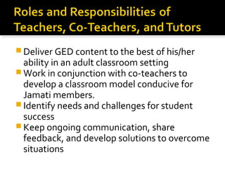 Teacher orientation inst | PPT