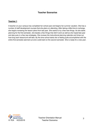 Teacher orientation manual-1 | PDF