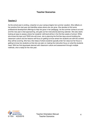 Teacher orientation manual-1 | PDF