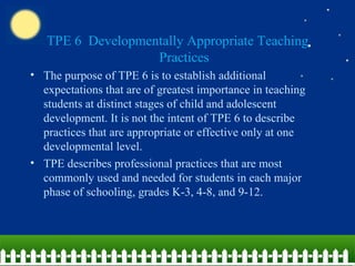 Teacher performance expectations | PPT