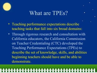 Teacher performance expectations | PPT