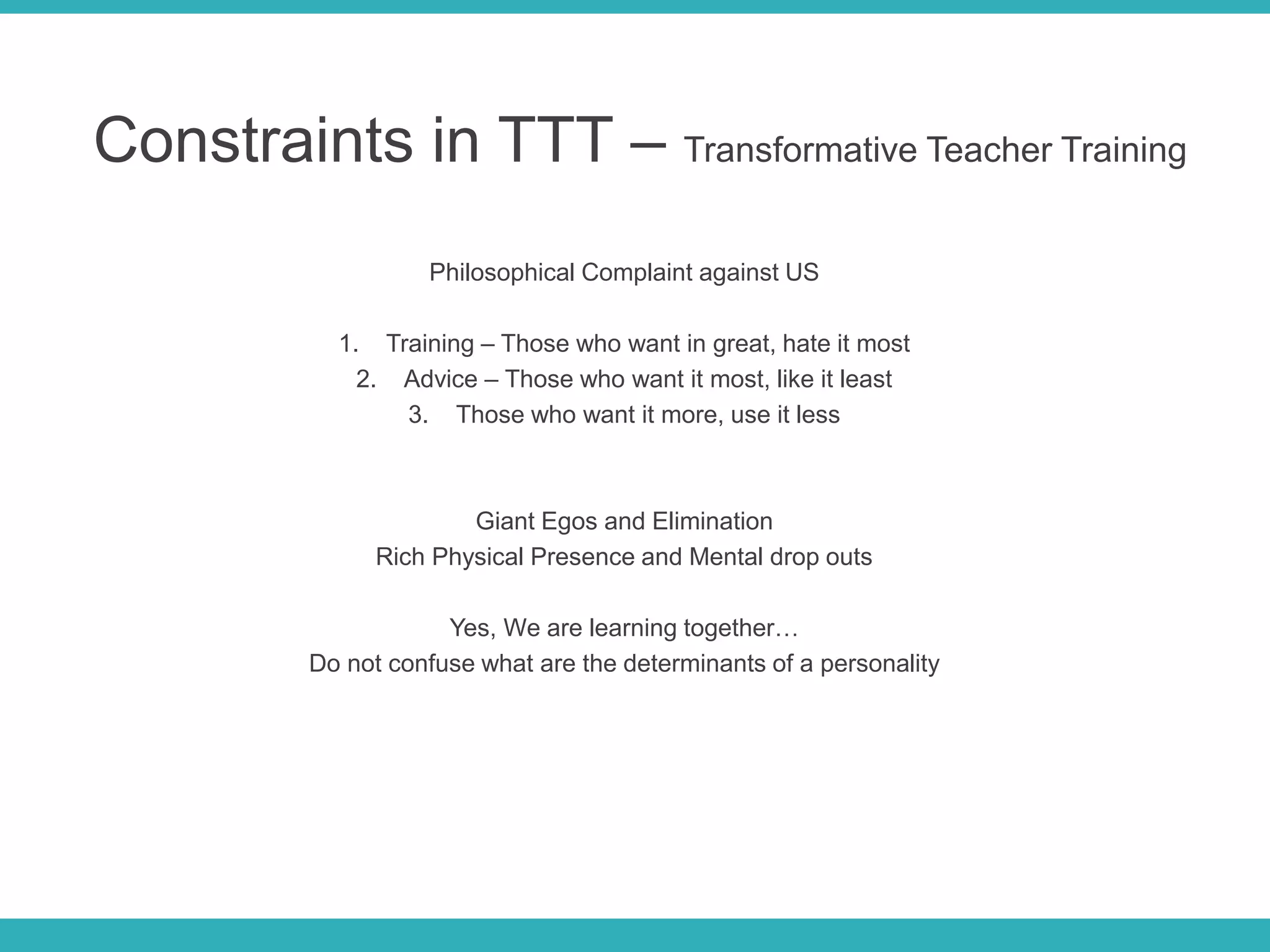 Teacher personality configurations | PPT