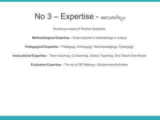 Teacher personality configurations | PPT