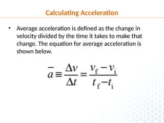 Physics Teacher Powerpoint Acceleration Pptx