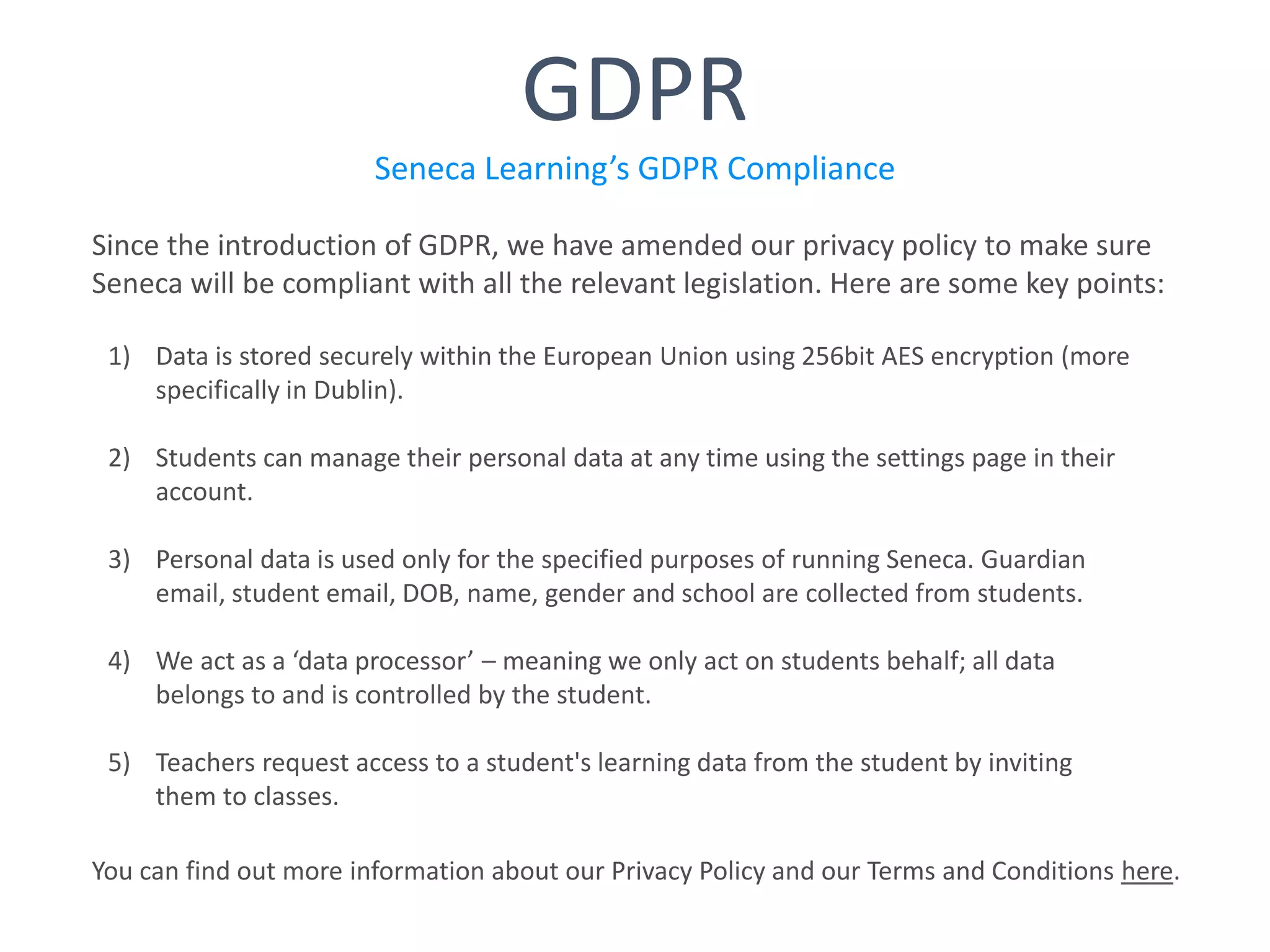 Seneca Learning - School Presentation | PDF