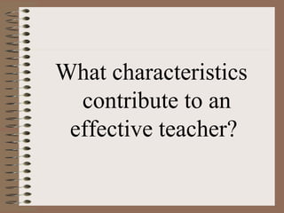 Teacher quality power point | PPT
