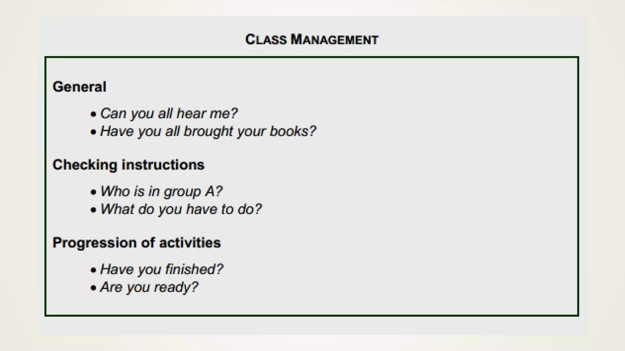 Teacher questions in the EFL classroom - British Council Malaysia - PDP ...