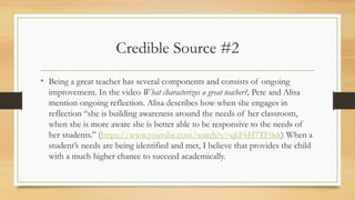 Teacher Reflection | PPTX