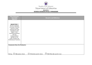 TEACHER REFLECTION FORM (2).docx