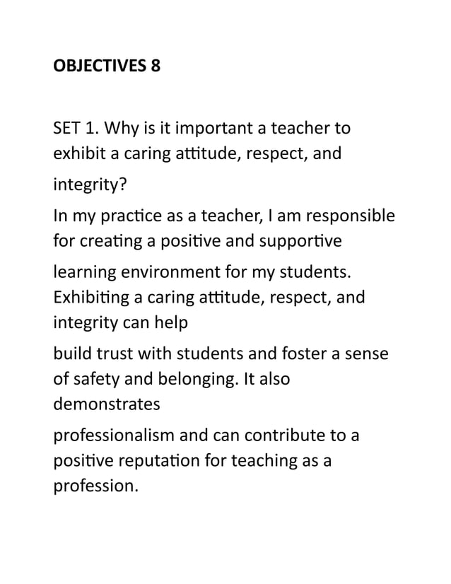 TEACHER REFLECTION FORM (NEW SET........).docx | Professional School ...