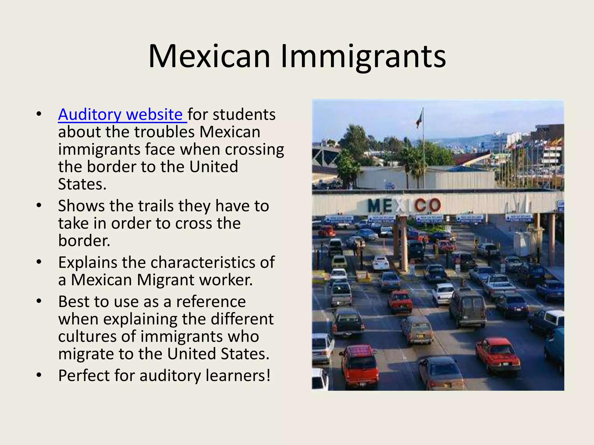 Teacher resources immigration | PPTX