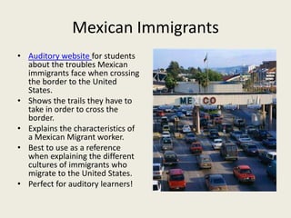 Teacher resources immigration | PPTX