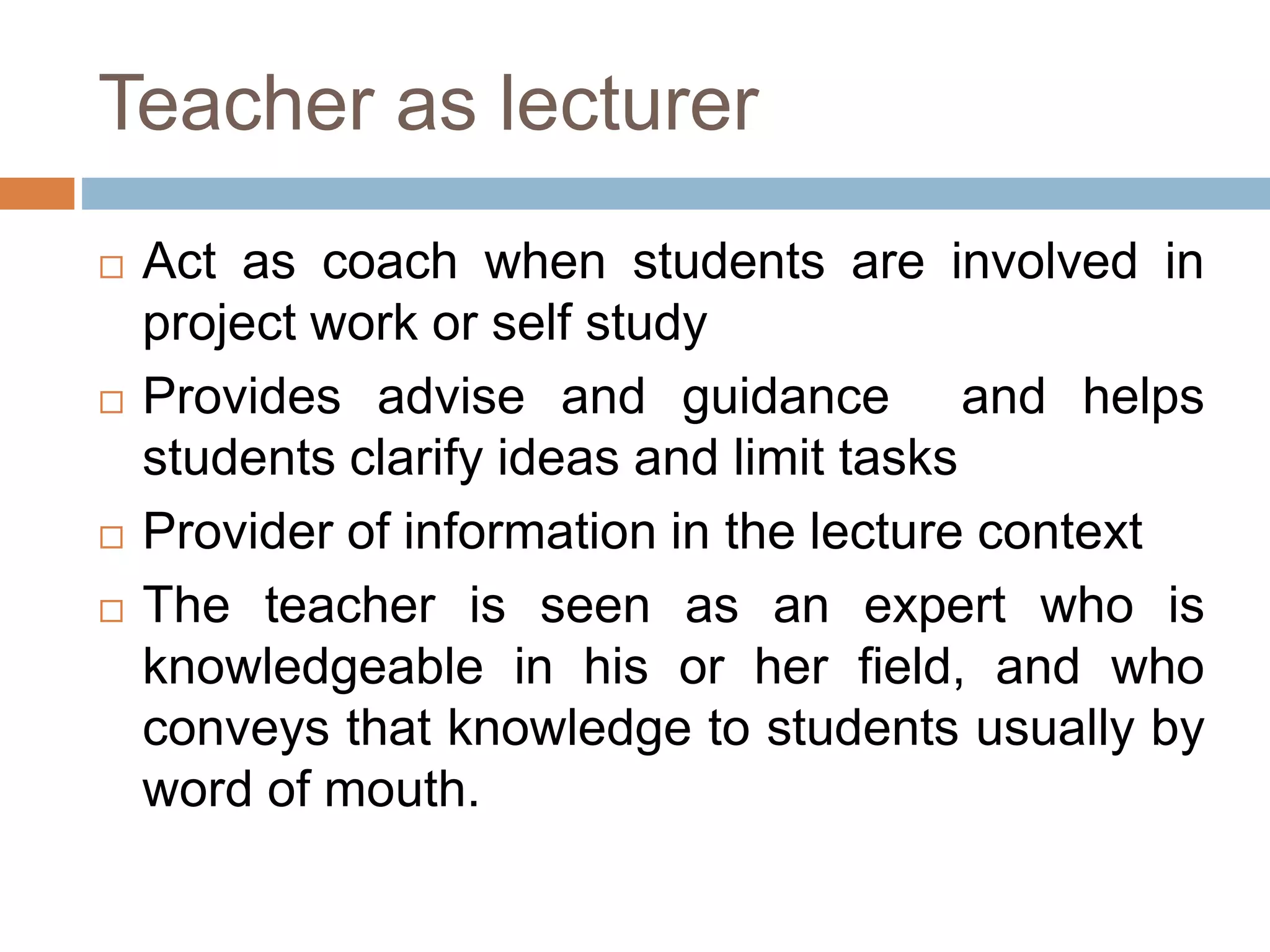 Teacher roles and responsibilities, functions, competencies, qualities ...