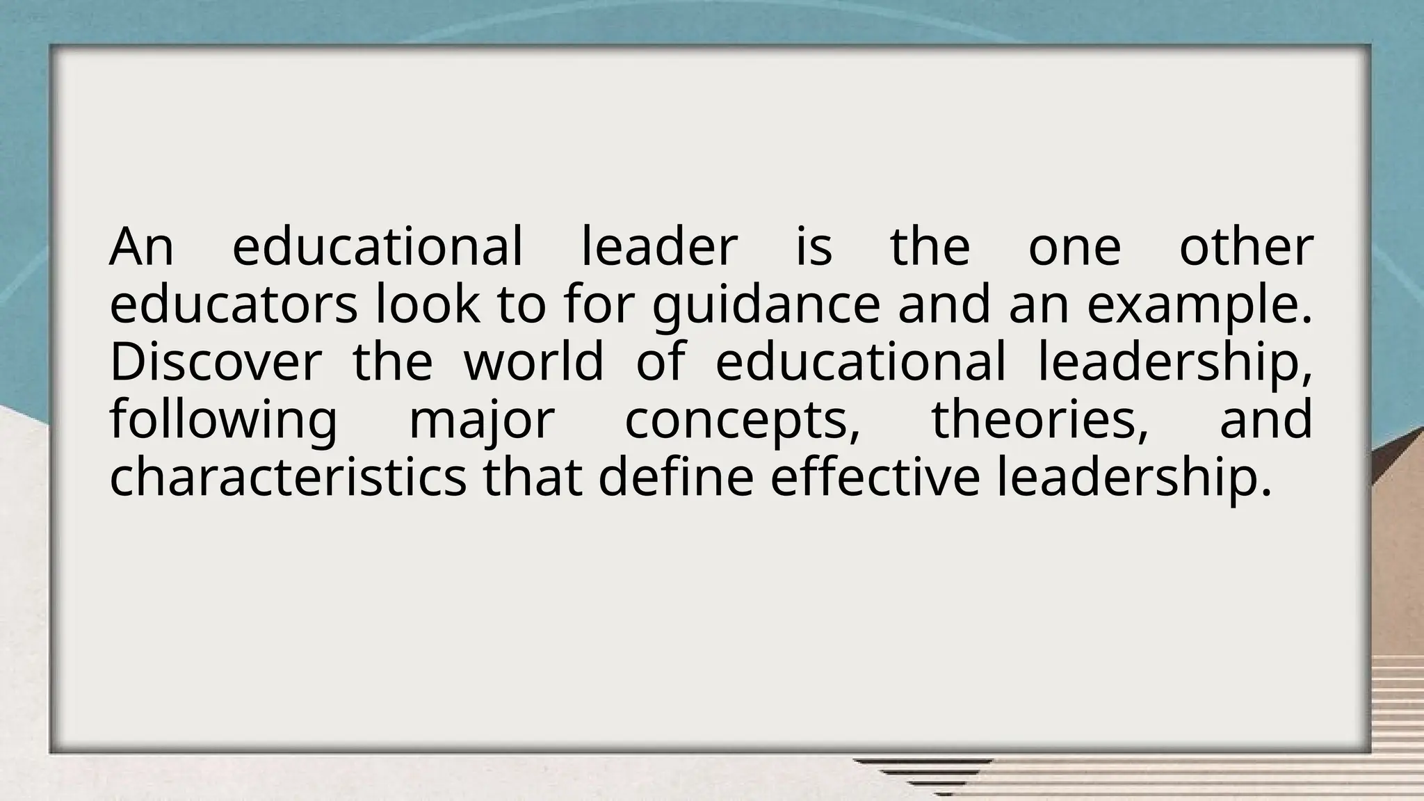 TEACHERS-AS-LEADERS, How to become a leader | PPTX | Professional ...