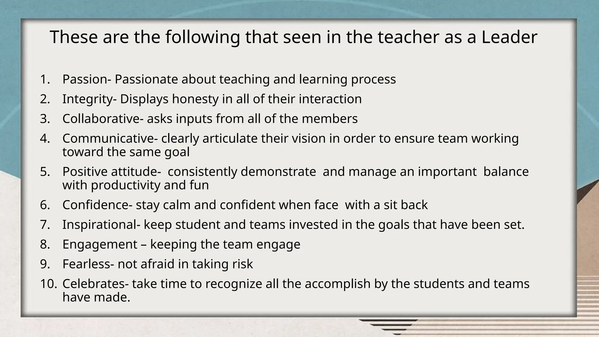 TEACHERS-AS-LEADERS, How to become a leader | PPTX