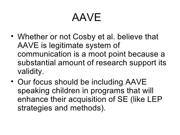 Teachers Attitudes Toward AAVE Presentation