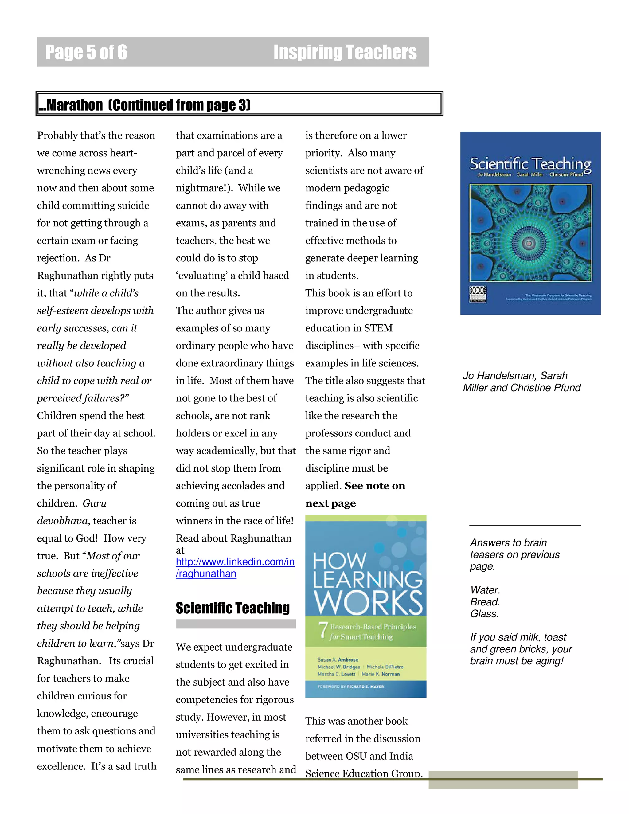 Inspiring Teachers | PDF