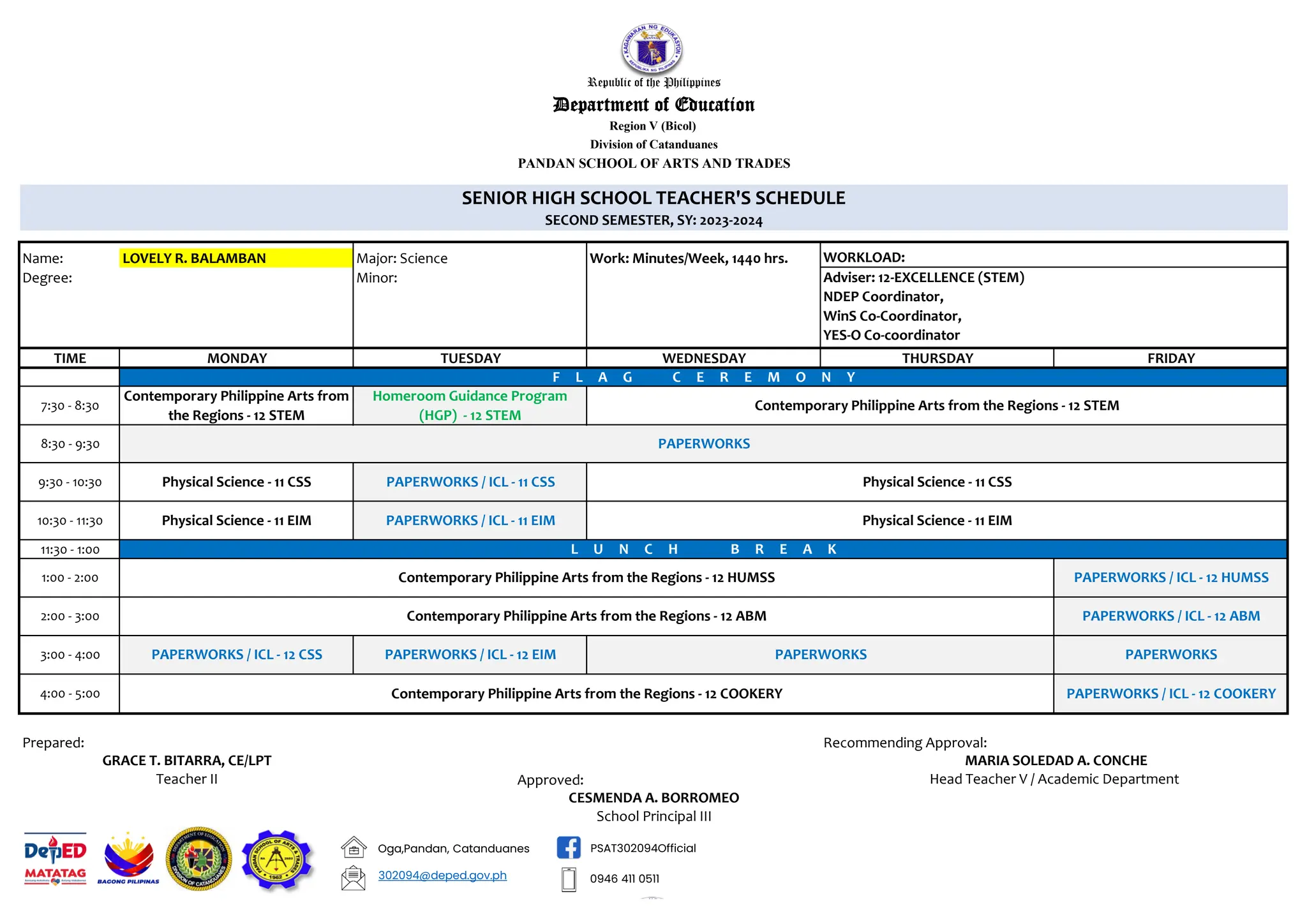 TEACHERS-SCHEDULE and students schedules .pdf