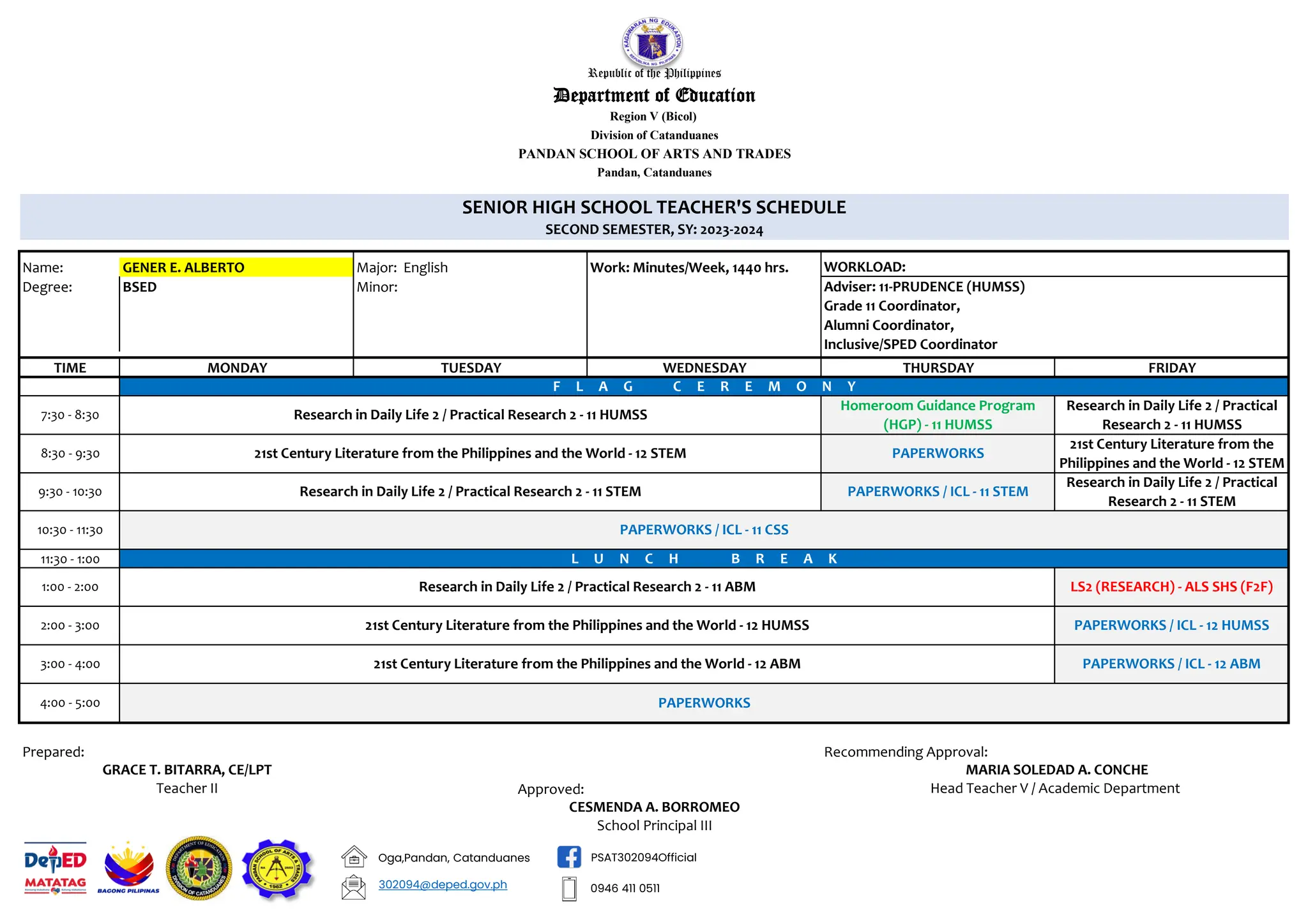 TEACHERS-SCHEDULE and students schedules .pdf