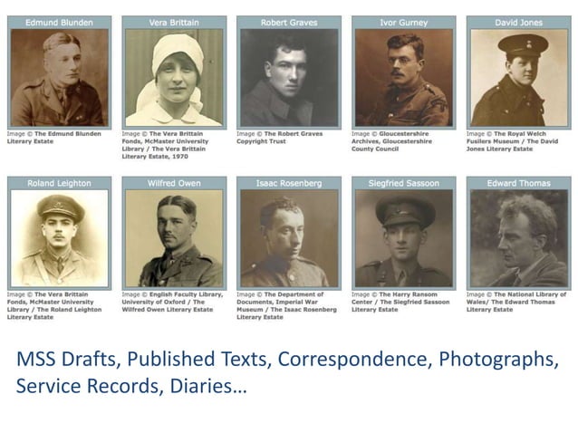 WW1 in the Classroom: University of Oxford Digital Resources | PPT