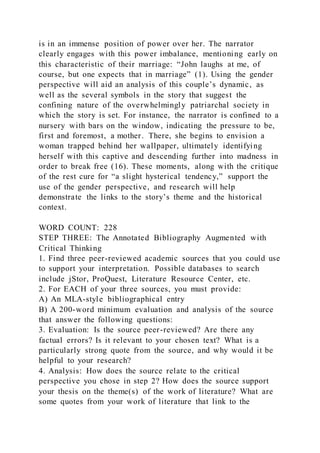TEACHER SAMPLEAnalyzing Literature and Evaluating Sources[A Sa | PDF