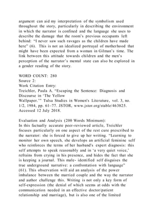 TEACHER SAMPLEAnalyzing Literature and Evaluating Sources[A Sa | PDF