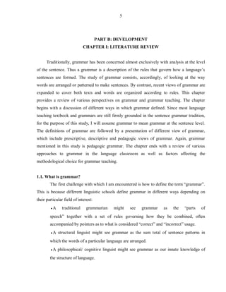 Teachers and students views on grammar presentation in the course book ...