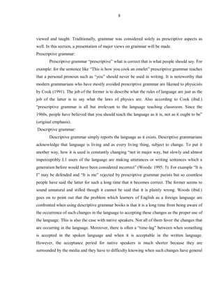 Teachers and students views on grammar presentation in the course book ...