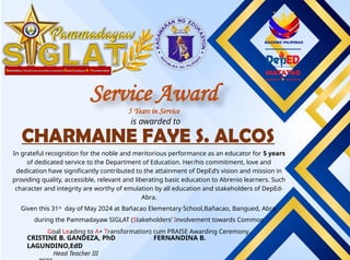 TEACHERS AWARDS AND RECOGNITION.PIMMADAYAW SIGLAT 2023 | PPTX