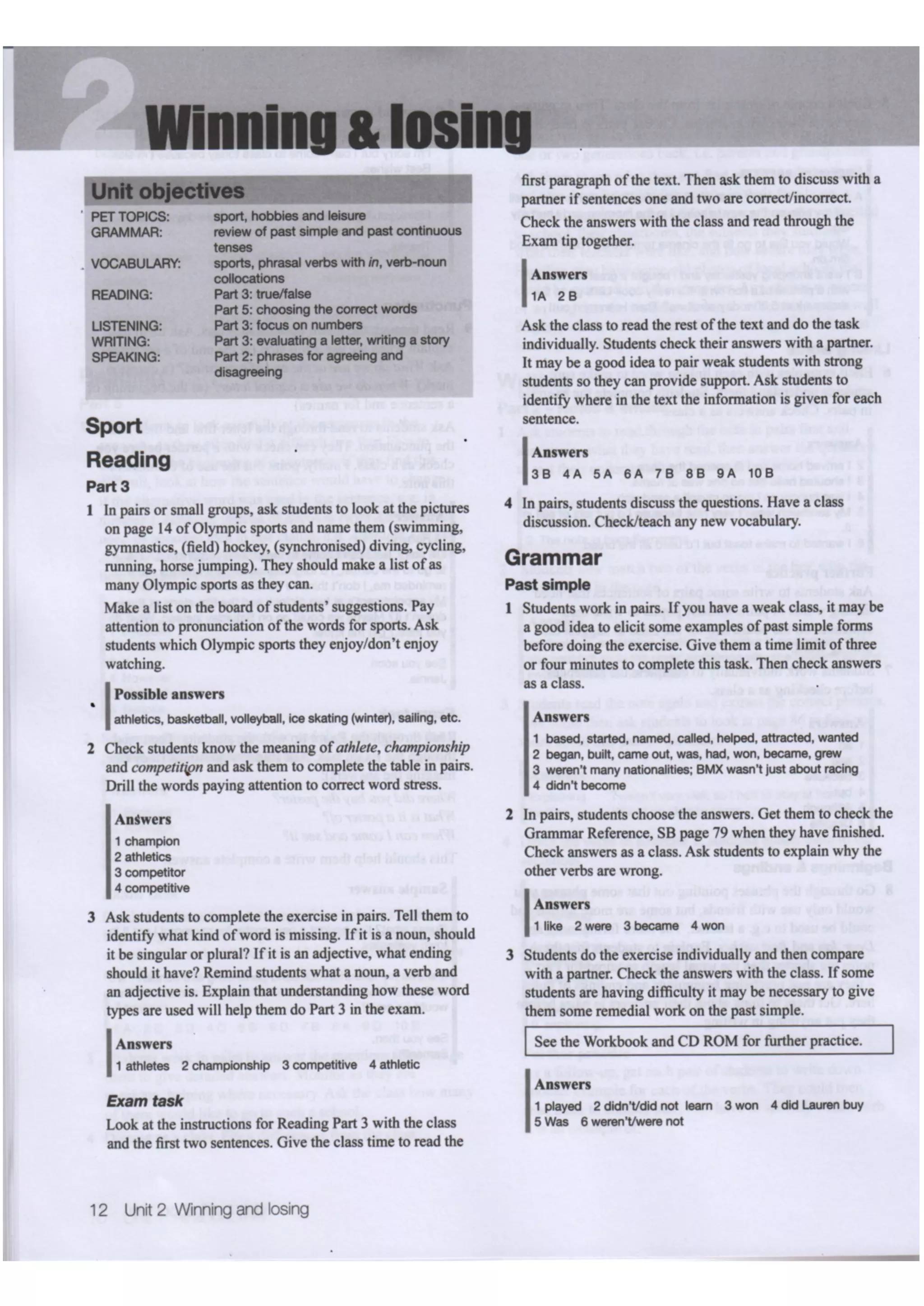 Compact PET For Schools Teacher's book | PDF