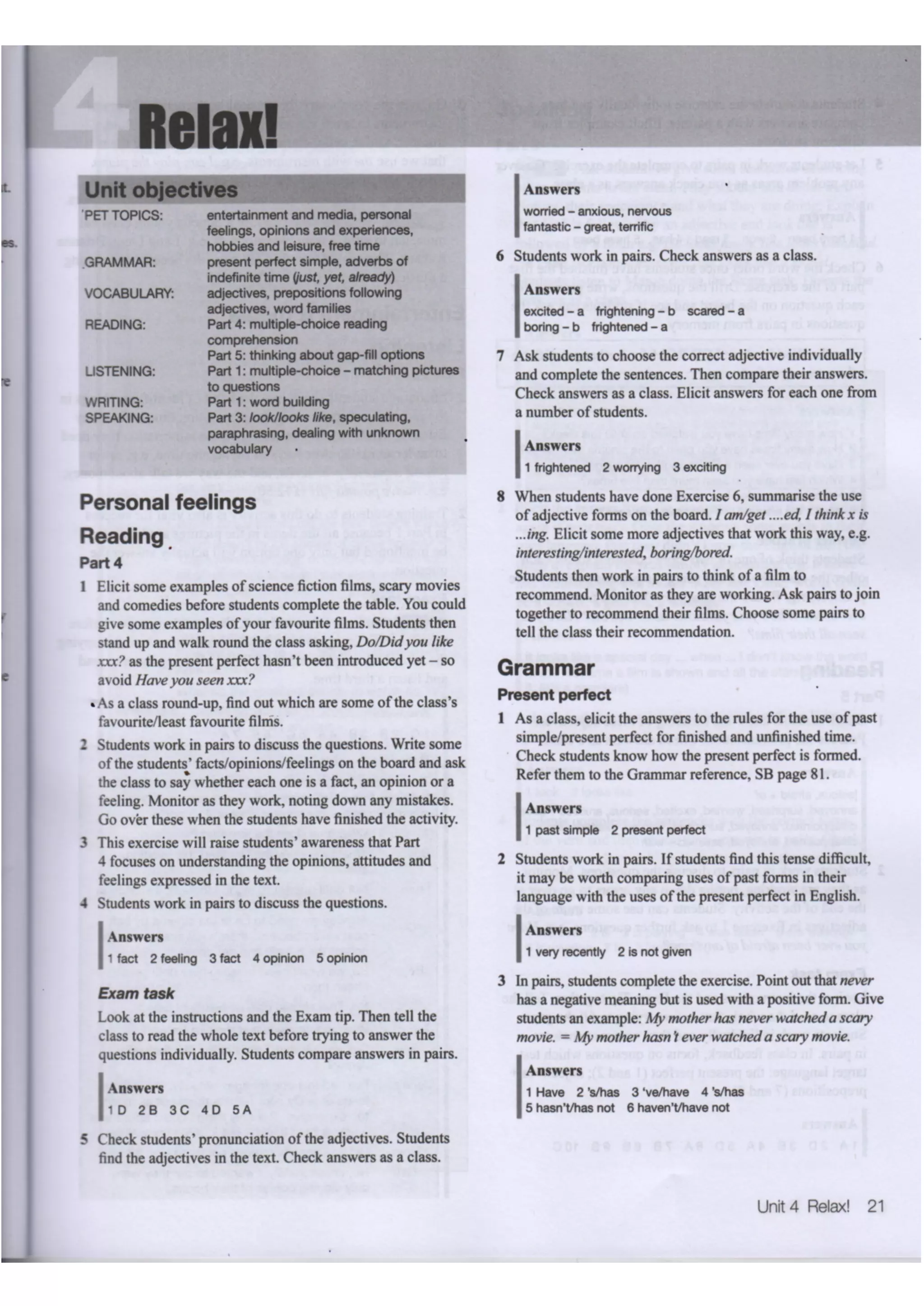 Compact PET For Schools Teacher's book | PDF