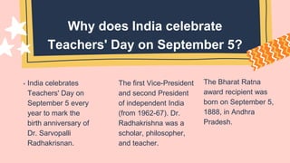 Teacher's Day.pptx | National & Civic Holidays | Holidays
