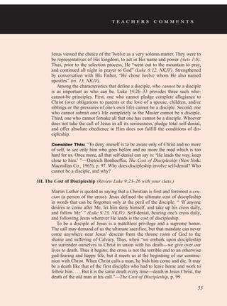 Lesson 4 | Teacher's edition | The Call to Discipleship | The Book of ...