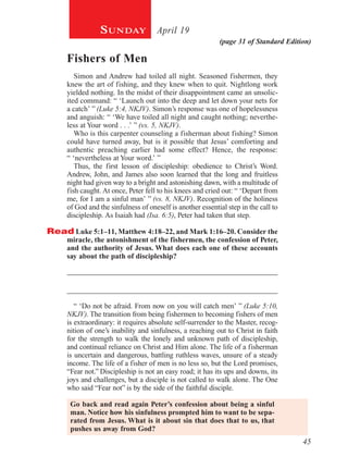 Lesson 4 | Teacher's edition | The Call to Discipleship | The Book of ...