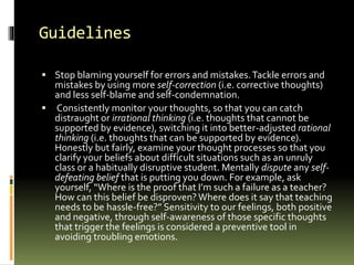 Teachers, You're in Charge of Your Emotions | PPTX