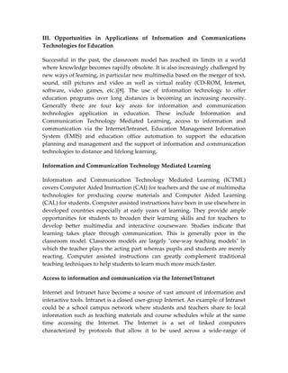 Teachers Essay On Ict | PDF