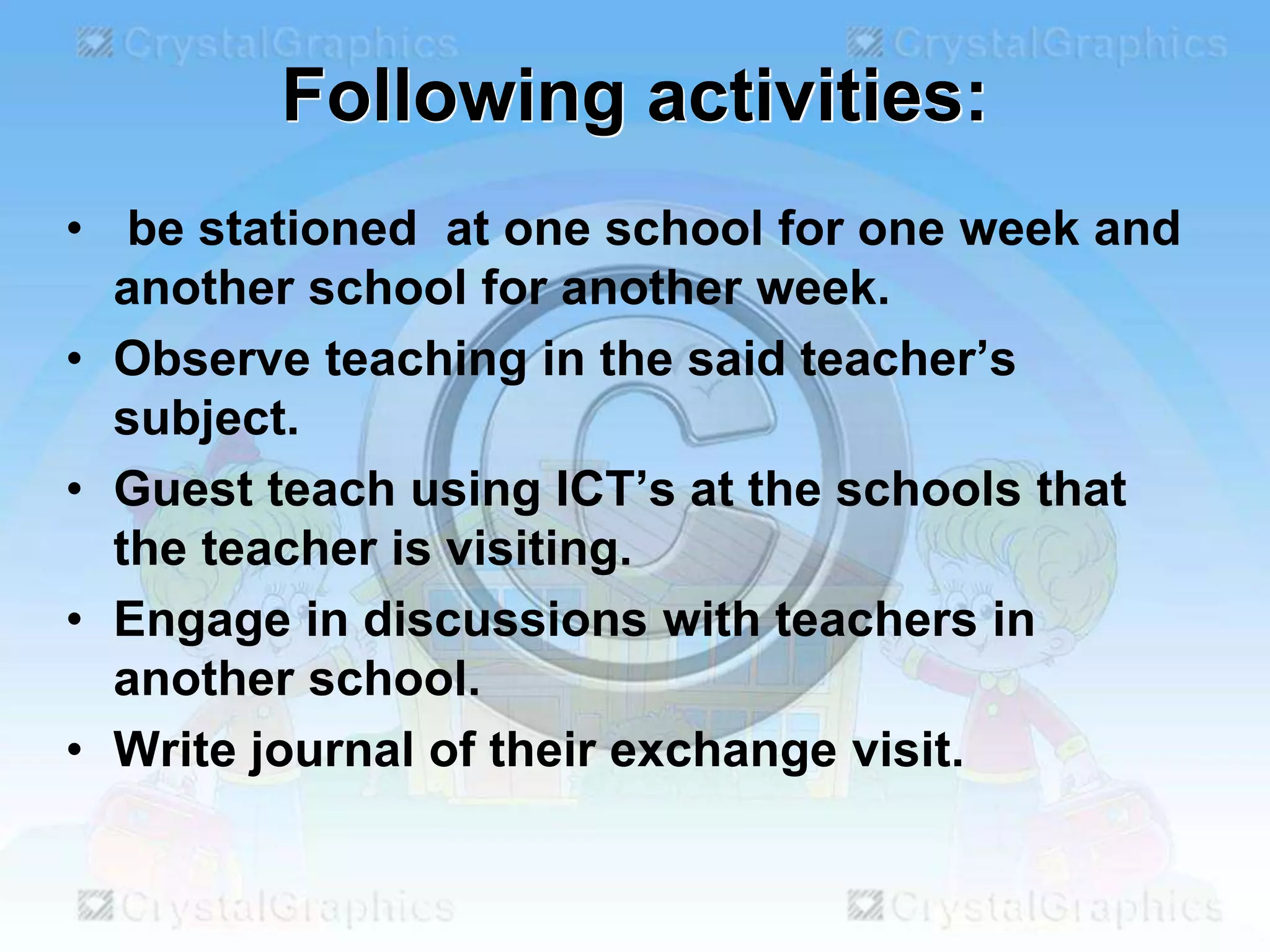 Teachers Exchange Program | PPTX