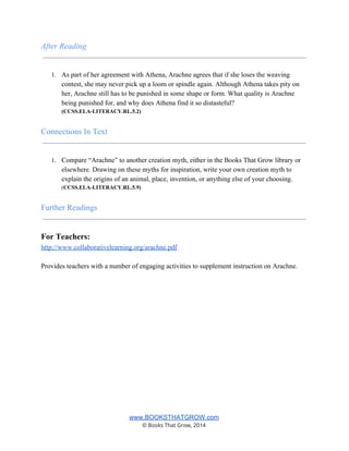 Teachers Guide: Arachne | PDF