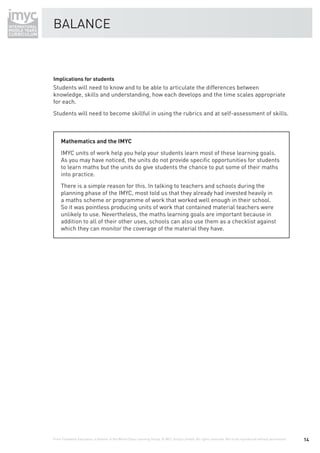 Teachers guide for the IMYC | PDF