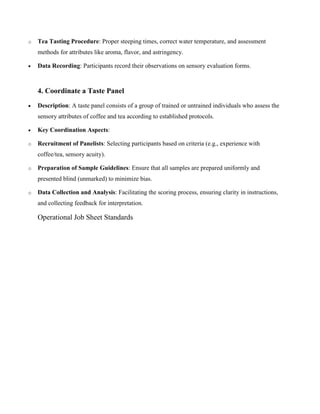 Teachers Guide including session plan of Apply Sensory Analysis in ...