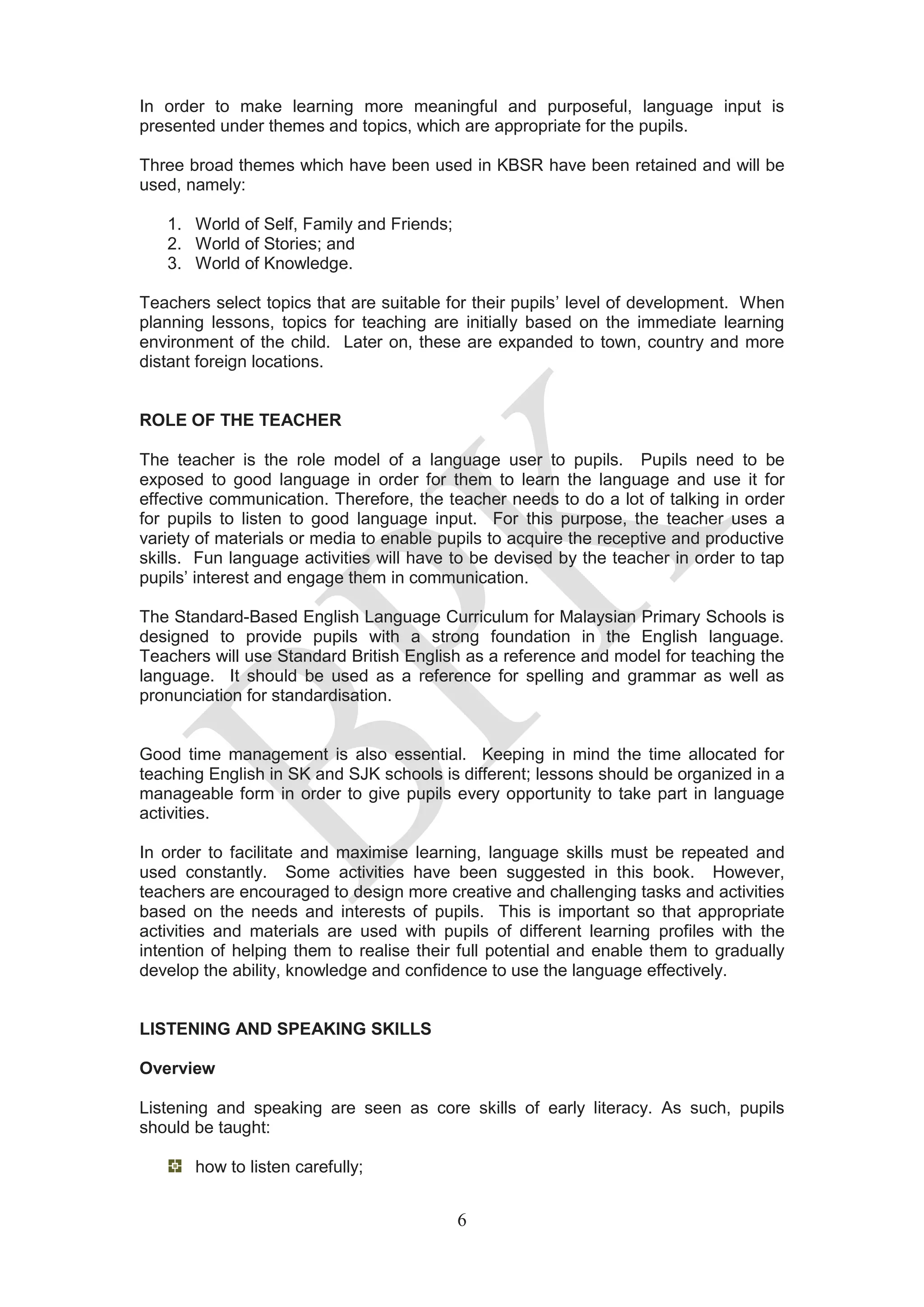 KSSR English Year 3 SK/SJK Guidebook | PDF