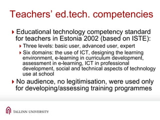 ICT competencies of teachers | PPT