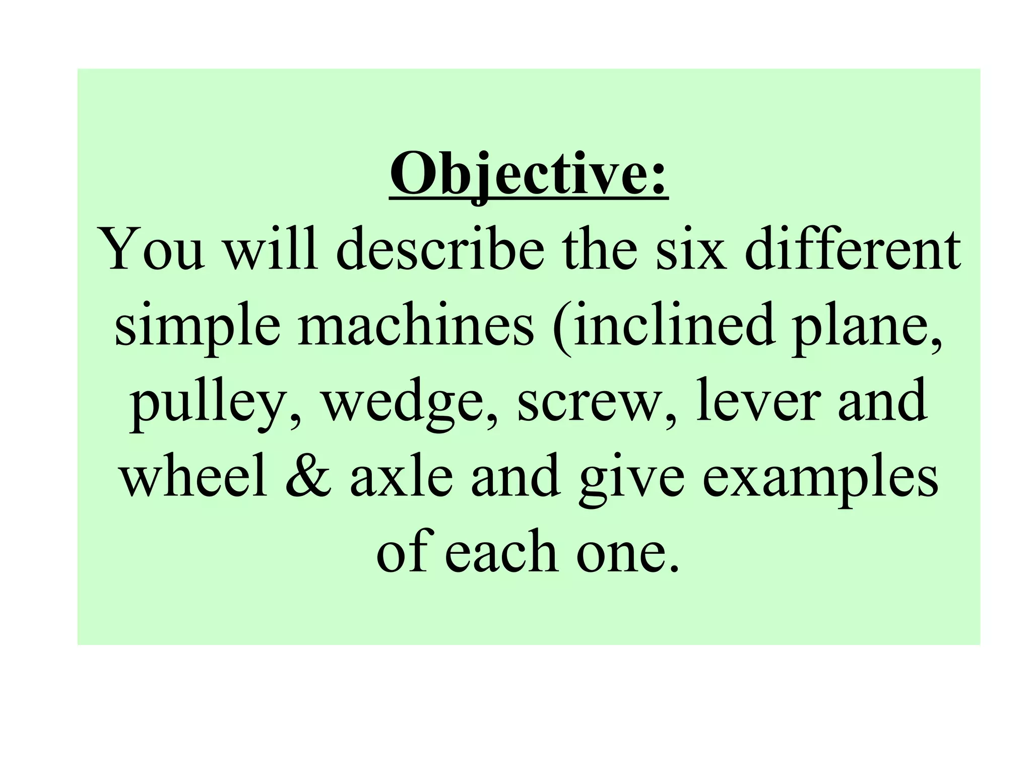 Teacher Simple Machine Powerpoint | PPT